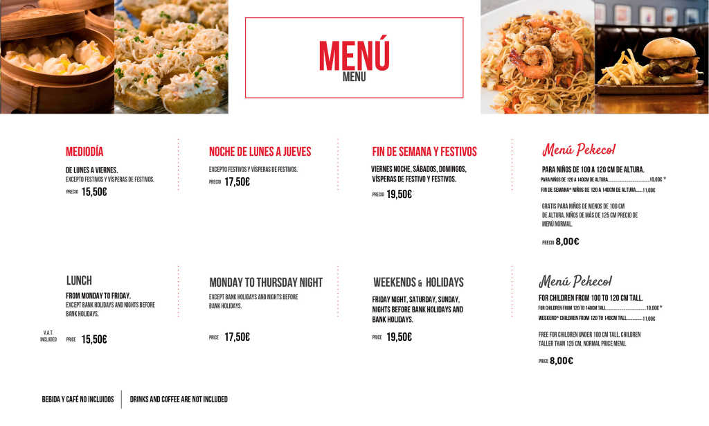 NUESTRA CARTA – Colonial Buffet Restaurante